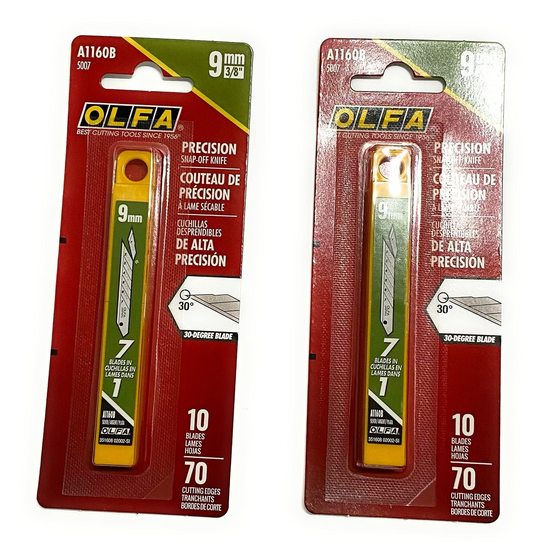 OLFA 5007 A1160B 9mm Snap-Off Art Blade, 10-Pack ( 2 Pack) – Pixiss