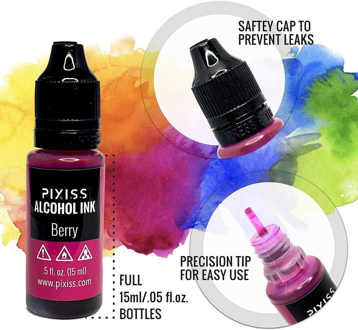 PIXISS Alcohol Ink Set of 5 - Brilliant Purple Hues – Pixiss