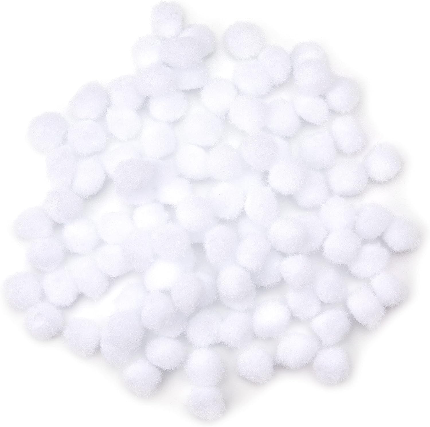 Cousin DIY White 1/2 inch Poms, 100 Pack – Pixiss