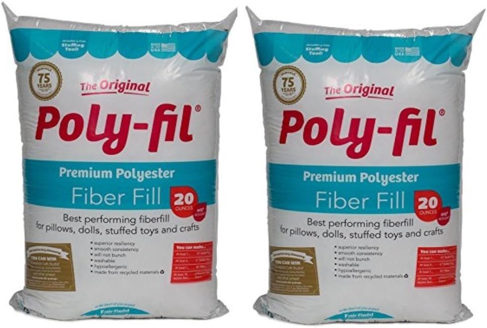Fairfield PF20B Poly-Fil Premium Fibre Fill, 20-Ounce – Pixiss