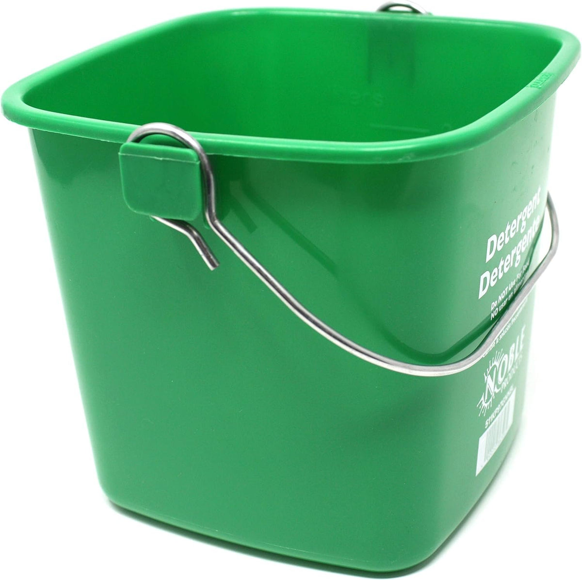 Small Green Detergent Bucket - 3 Quart Cleaning Pail - Set of 3 Square ...