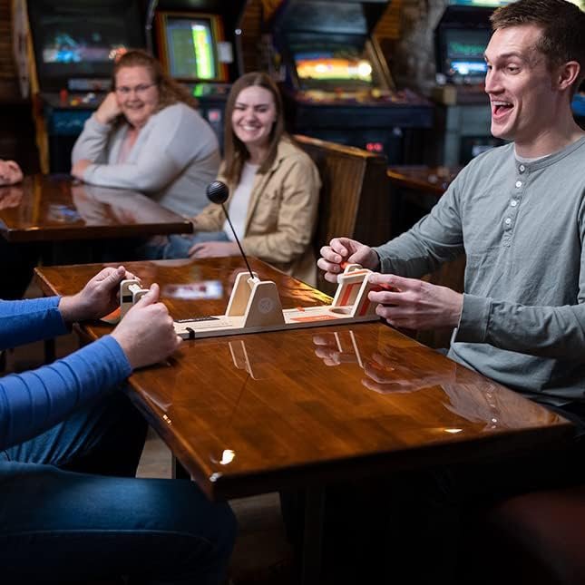 Fat Brain Toys VolleyShot - Wooden 2-Player Tabletop Skill Game for Ki ...