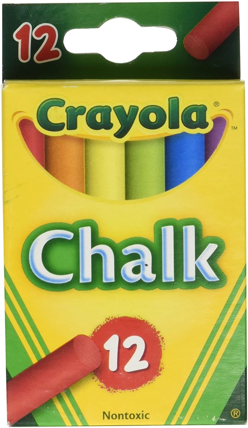 Crayola Chalk, Assorted Colors, 12 Sticks Per Box – Pixiss