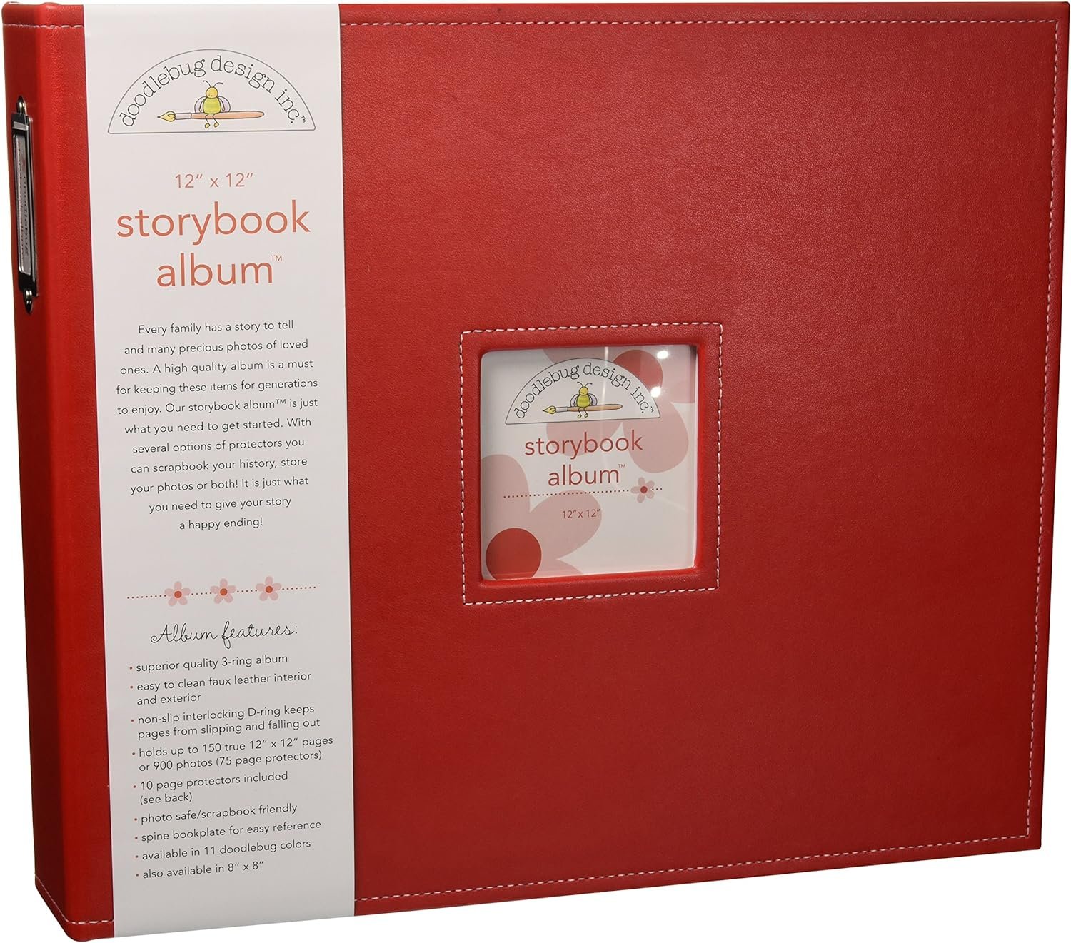 Doodlebug Design Ladybug Storybook for Scrapbooking Album, 12 by 12-In ...