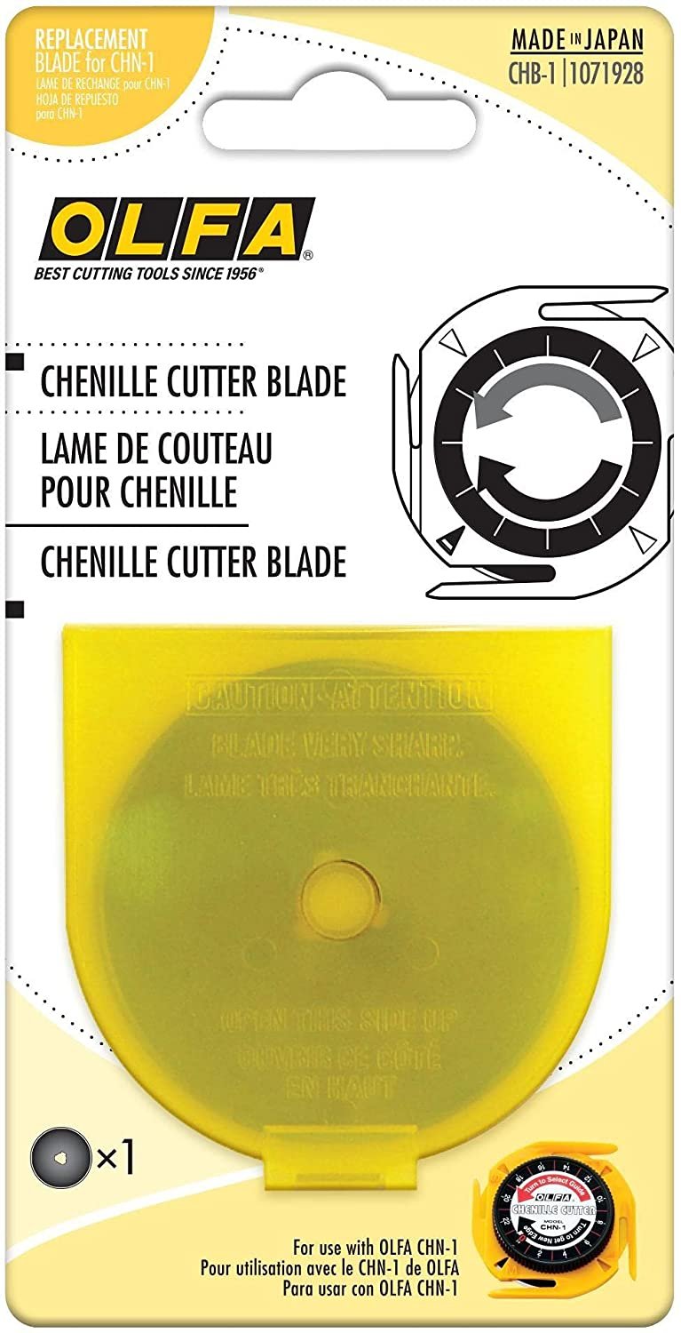 OLFA 1071928 CHB-1 Chenille Cutter UltraSharp Black Blade, 1-Pack – Pixiss